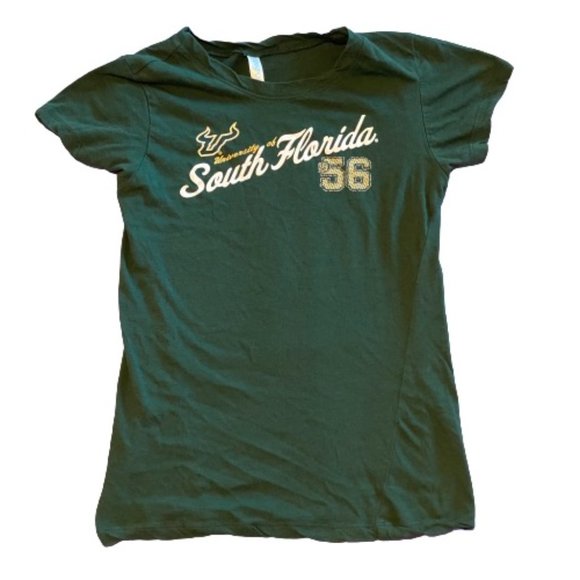 Jansport | Tops | Green Gold Usf Bulls Logo Graphic Tee | Poshmark